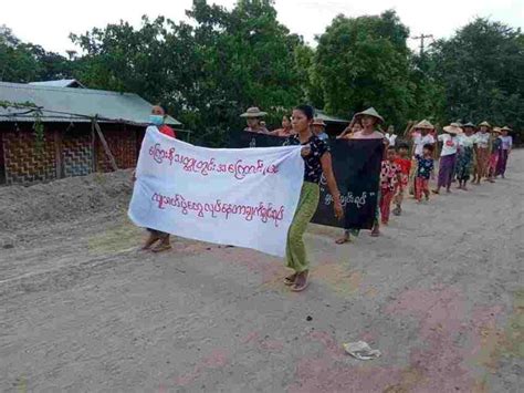 ယင်းမာပင်မြို့နယ်တွင် စစ်အာဏာရှင် တော်လှန်ရေး ချီတက် ဆန္ဒပြ Khit Thit