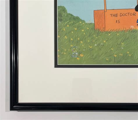 Original Peanuts Production Cel Featuring Lucy From Play It Again
