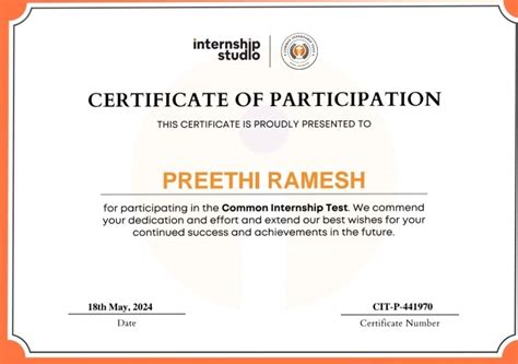 Preethi R On Linkedin Im Thrilled To Share That I Have Successfully