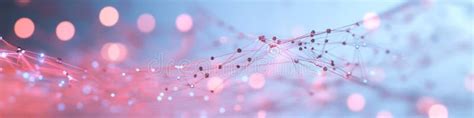 Glowing Molecular Structure With Interconnected Nodes And Vibrant