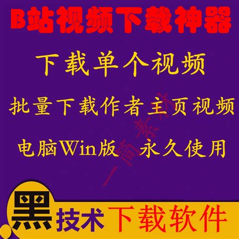 Bilibili B站视频解析下载软件哔哩up主主页视频批量一键下载工具虎窝淘