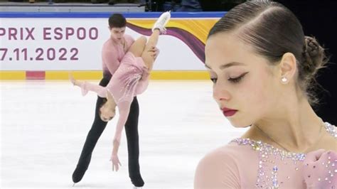 2022 23 Isu 피겨스케이팅 최선을 다해 멋진 연기를 펼친 스미르노바 시아니차 [6차 페어 프리] Sbs