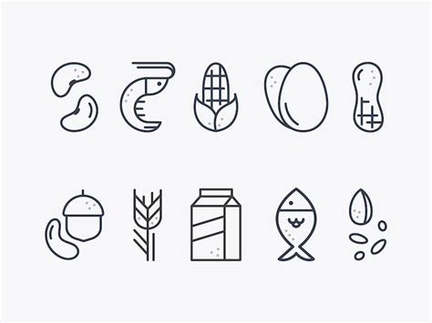 Allergen Icons By Joni Trythall On Dribbble