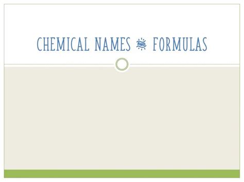 Pdf Chemical Names And Formulas · Binary Molecular Compounds Prefixes Used To Note How Many