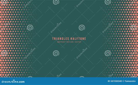 Triangles Halftone Pattern Vertical Border Vector Orange Green Abstract Backdrop Stock