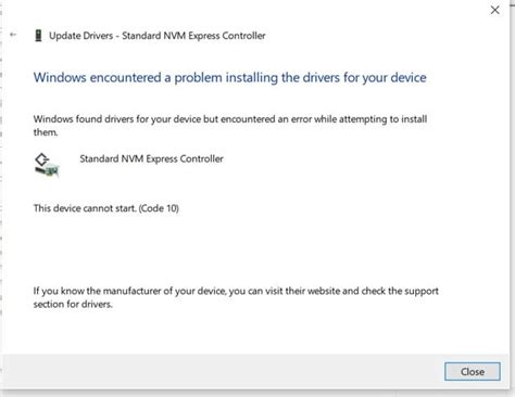 standard nvm express controller driver issue r pcmasterrace