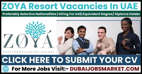 Uae Job Vacancies Zoya Health And Wellbeing Resort Is Hiring Dubai