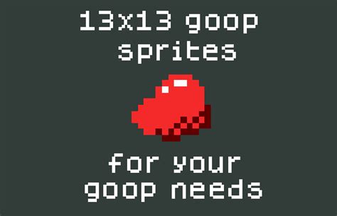 13x13 Pixel Goo Sprites 31 Colors By Woodlandcat