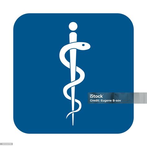 의료 기호 뱀 아이콘입니다 병원 구급차 글리프 스타일 픽토그램 뱀에 대한 스톡 벡터 아트 및 기타 이미지 뱀 직원 건강 진단 Istock