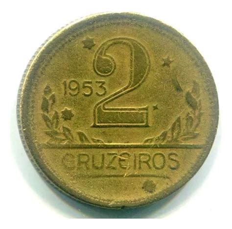 Moeda Do Brasil Cruzeiros Bronze Alum Nio V L