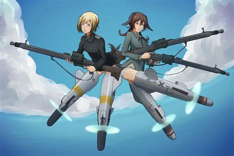 ストライクウィッチーズ【エーリカ・ハルトマンゲルトルート・バルクホルン】 壁紙
