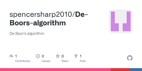 Github Spencersharp2010de Boors Algorithm De Boors Algorithm