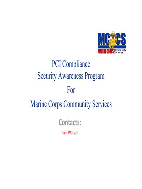 Fillable Online Microsoft PowerPoint PCI Security Awareness Training Ppt Fax Email Print