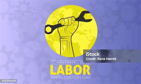 11월 23일에 관찰된 노동 감사의 날의 벡터 일러스트레이션 디자인 개념 11월에 대한 스톡 벡터 아트 및 기타 이미지 11월 2022년 2023년 Istock