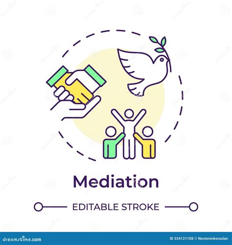 Mediation Multi Color Concept Icon Stock Vector Illustration Of Icon
