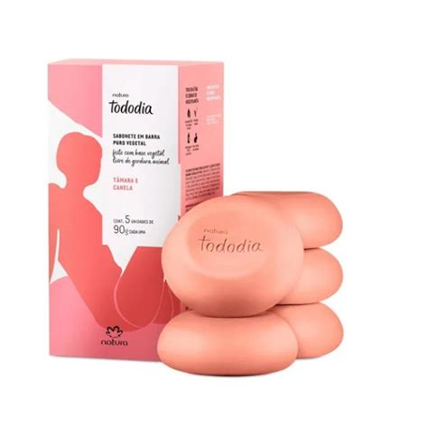 Natura Tododia Sabonete Em Barra Tamara E Canela 5un X 90g Shopee Brasil
