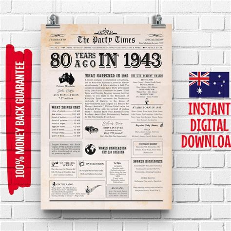 1943 Newspaper In Australia Etsy