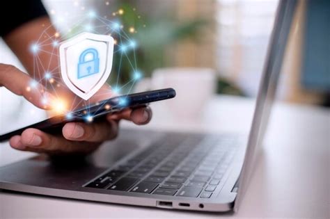 Cybersécurité Concept De Protection Des Données Sécurité Bancaire Mains