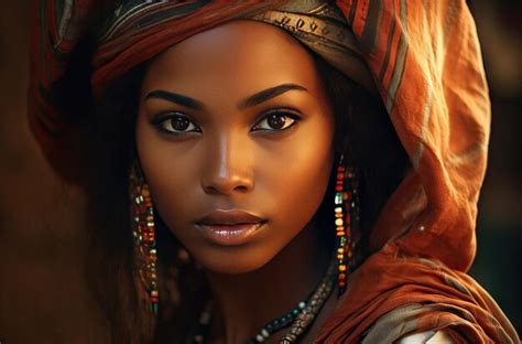 Premium Ai Image Black History Month Portrait Of A Young Woman With A