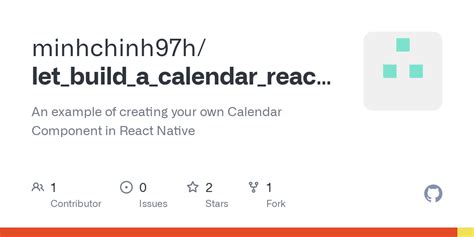 Github Minhchinh97hletbuildacalendarreactnative An Example Of