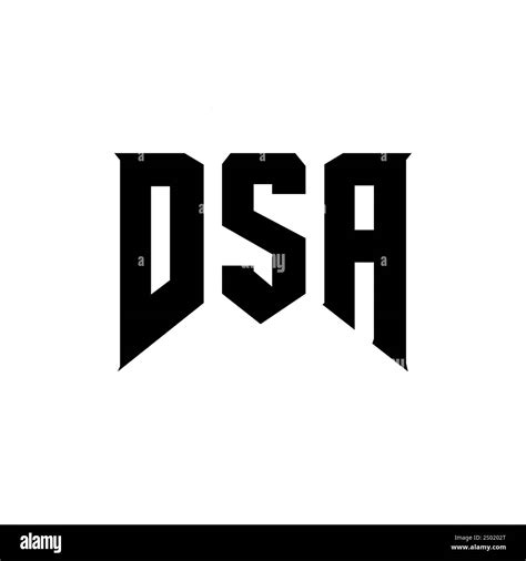 Dsa Letter Logo Design For Technology Company Dsa Logo Design Black