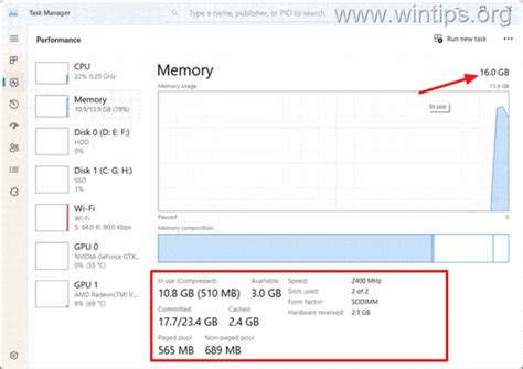 How To Check Ram Size Speed Manufacturer And Other Specs In Windows