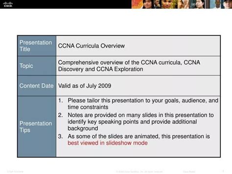 Ppt Ccna Curricula Overview Powerpoint Presentation Free Download