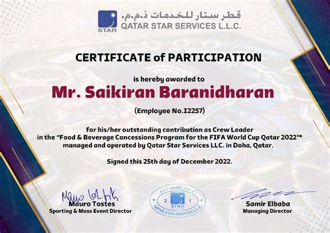 Saikiran Baranidharan On Linkedin Contribution As Crew Leader In The