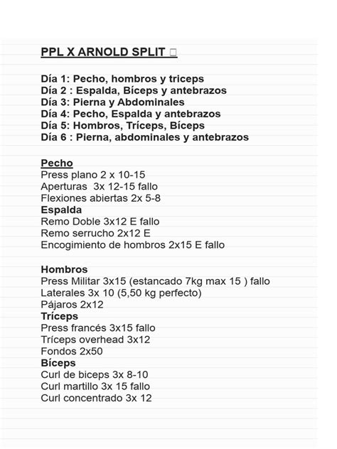 Rutina Split Y Consejos 231212 170509 Pdf