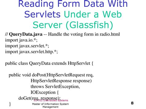 Lecture 2 Server Side Programming An Introduction To Servlets Ppt