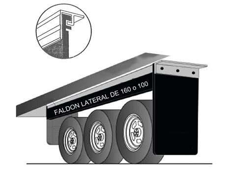 Perfil De Aluminio Para Faldón Lateral A 3800 Mm Kits Y Carrocerias