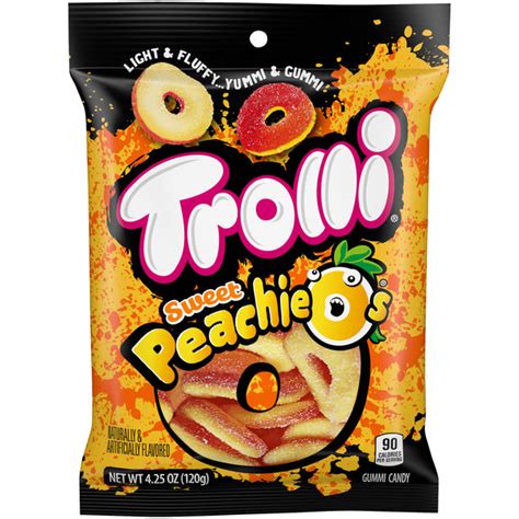 Trolli Peachie Os Gummi Candy 425 Oz Bag All City Candy