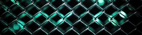 Premium Ai Image Luminescence Chain Link Fence Texture Background Generative Ai