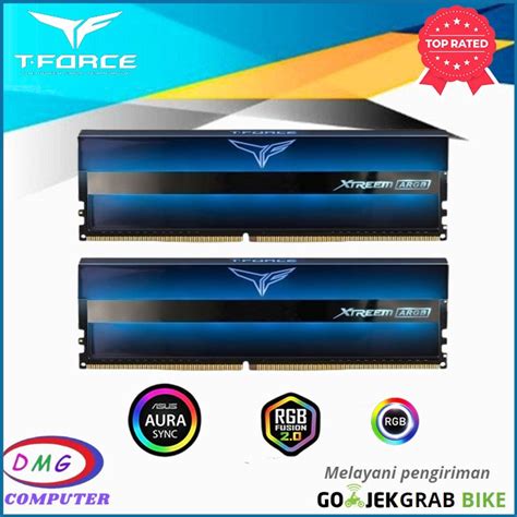 Jual Ram Team T Force Xtreem Argb Blue Ddr4 32gb 2x16gb Pc 3600 Mhz