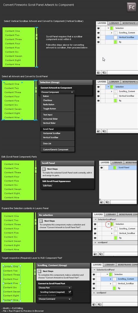 Fireworks To Flash Catalyst Scrollbar Panel Toolkit Heathrowe