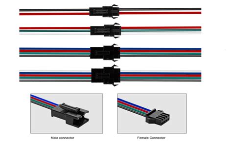 Btf Lighting Jst Sm 3 Pin Connectors For Ws2812b Ws2811 Ws2812 Led Strip Female Male 15cm 20awg