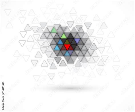Abstract Structure Circuit Computer Triangle Technology Business Stock Vector Adobe Stock