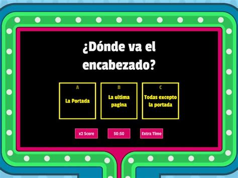COMPU FORMATO APA JUEGO Gameshow Quiz