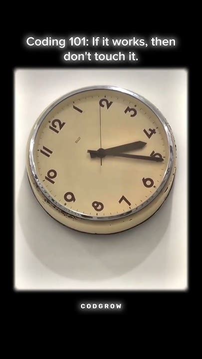 Coding 101 If It Works Then Dont Touch It Shorts Shortsfeed Youtubeshorts Youtube