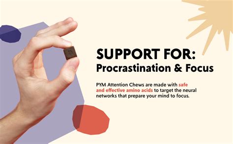 Pym Attention Chews Support For Procrastination Focus