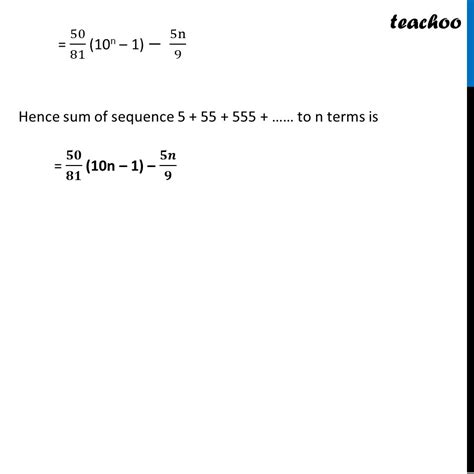 Misc Find The Sum Of The Series Upto N Terms