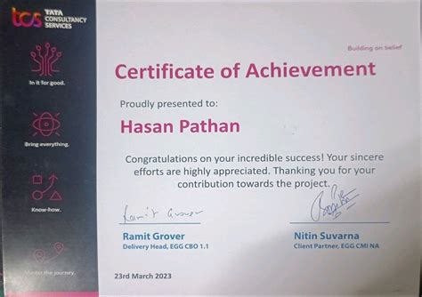 Hasan Pathan On Linkedin Tcs Thankyou Qa Grateful
