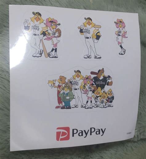 福岡ソフトバンクホークス ステッカー Paypayドーム ハリーホークファミリー メルカリ