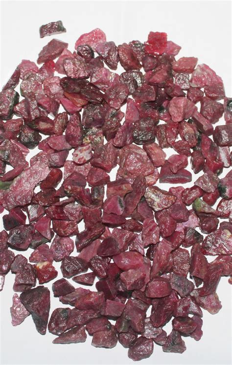 Ruby Natural Ruby Rough Ruby Chips Ruby Slices Untreated Red Ruby Raw Rubies Crystal