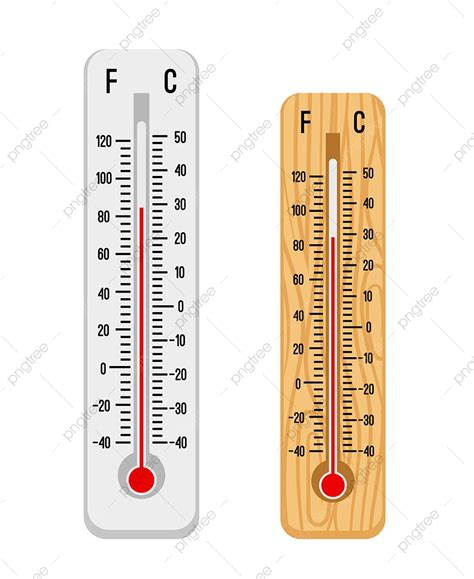 Gambar Ilustrasi Vektor Set Termometer Termometer Ukur Vektor Png