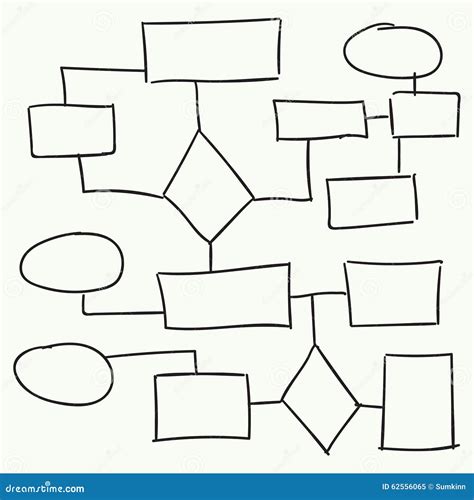 Abstract Flowchart Vector Design Stock Vector Illustration Of Drawn Organization 62556065