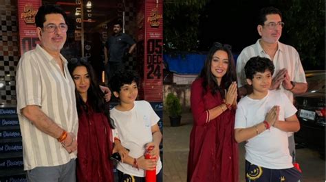 Rupali Ganguly Holds Husband Ashwin Verma Close Greets Paps In First