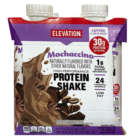 Elevation Mochaccino Ready To Drink Protein Shakes Same Day Delivery Or