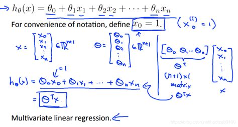 吴恩达机器学习学习笔记——week 2——多元线性回归（multivariate Linear Regression）吴恩达multiple