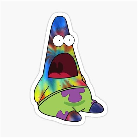 Trippy Patrick Sticker Rspongebob